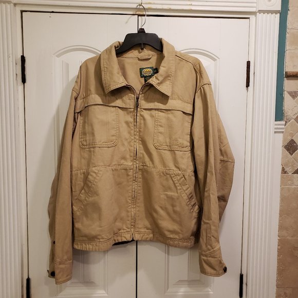 Cabela's | Jackets & Coats | Vintage Cabelas Khaki Cotton Barn Chore Birding Work Coat Jacket ...
